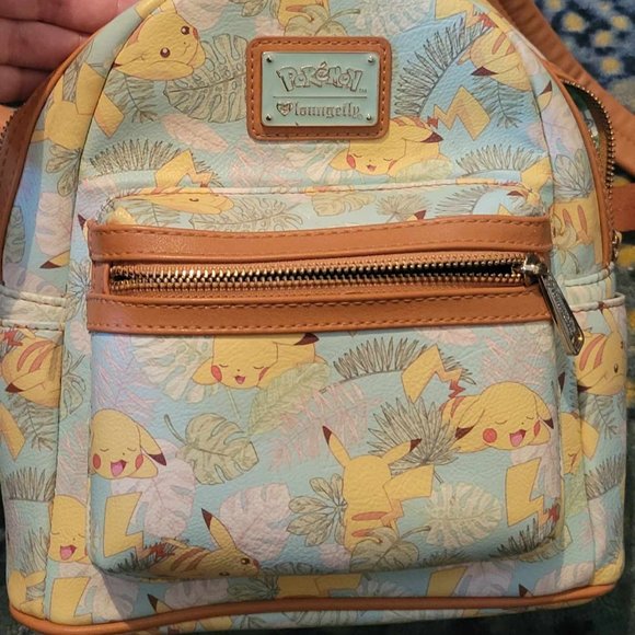 Loungefly | Bags | Loungefly Pokemon Pikachu Mint Leaves Mini Backpack ...